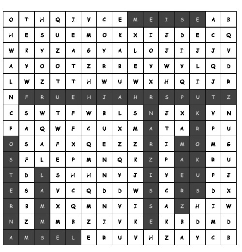 Arbeitsblatt "Vorfreude auf den Frühling" - SUCHSEL mit 8 versteckten ...